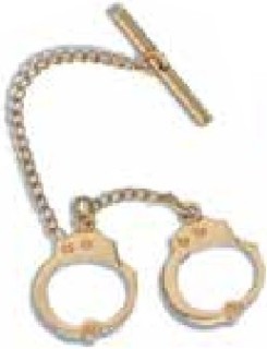 Buy Gold Tie Tack With Hanging Handcuff - HWC Equipment Online at Best ...