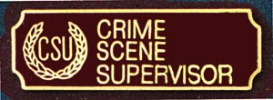 Buy Crime Scene Supervisor - Premier Emblem Online at Best price - MD