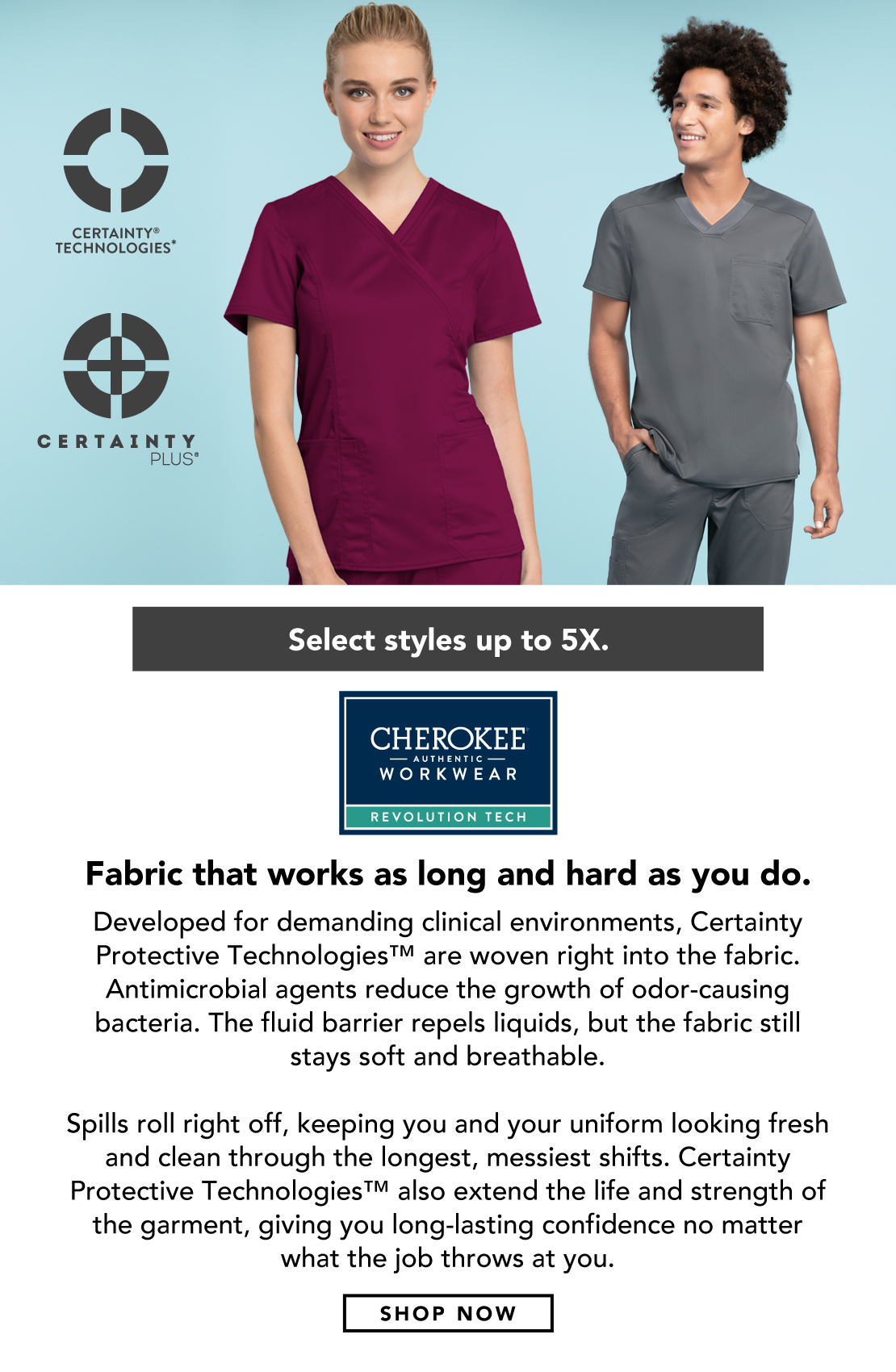 Antimicrobial Scrubs by Cherokee at Marcus Uniforms