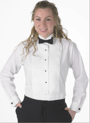 Buy Classic Women's Wing Tip Tuxedo Shirt Long Sleeve - Kristen ...